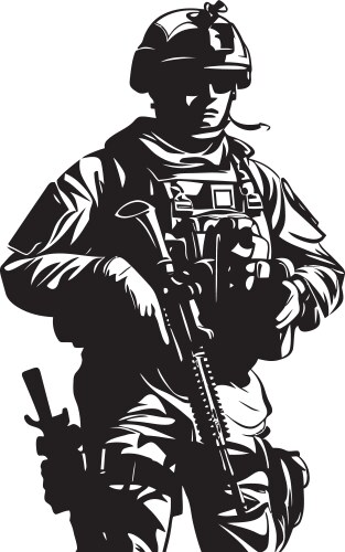 Silhouette Sniper Commando Vector Images (over 480)