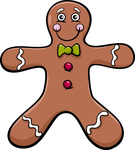 Cute gingerbread Royalty Free Vector Image - VectorStock