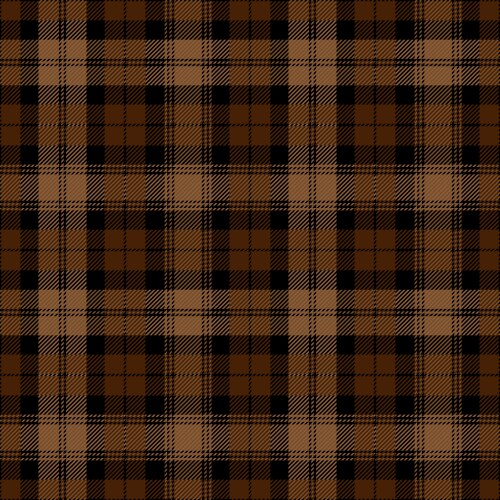 Black and brown tartan plaid seamless pattern Vector Image