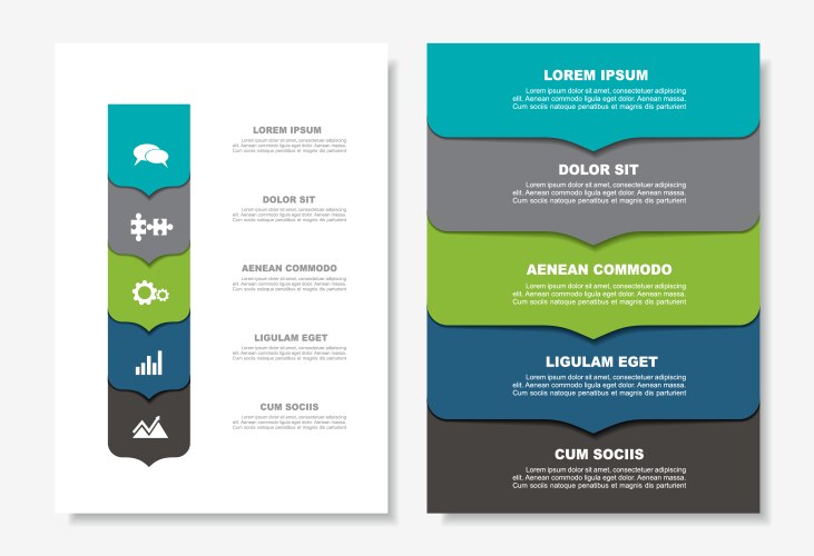 Infographic design template with place Royalty Free Vector