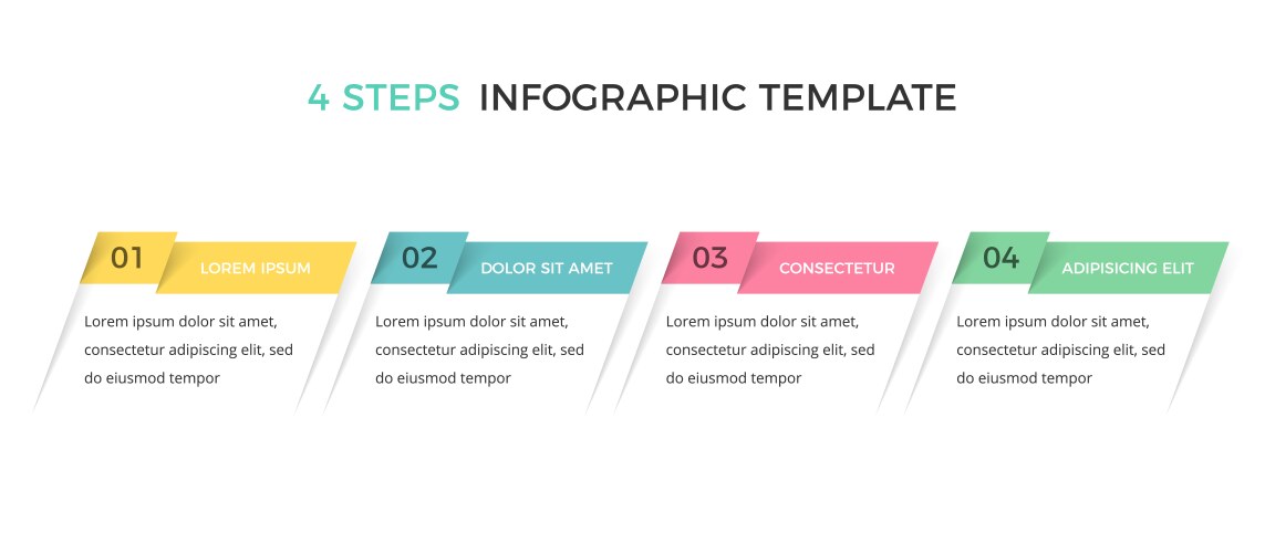 Infographic template - 4 elements Royalty Free Vector Image