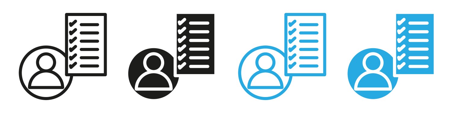 Personality characteristics icon line art Vector Image