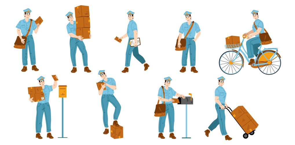 Postman Flat Vector Images (over 4,300)