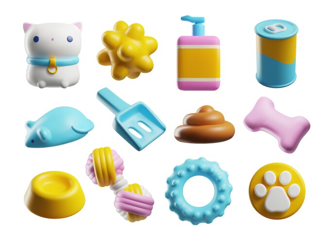 Pet toys Royalty Free Vector Image - VectorStock