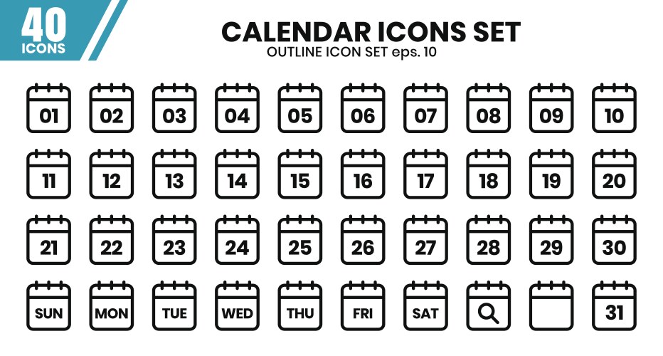 Calendar Outline Vector Images (over 95,000)