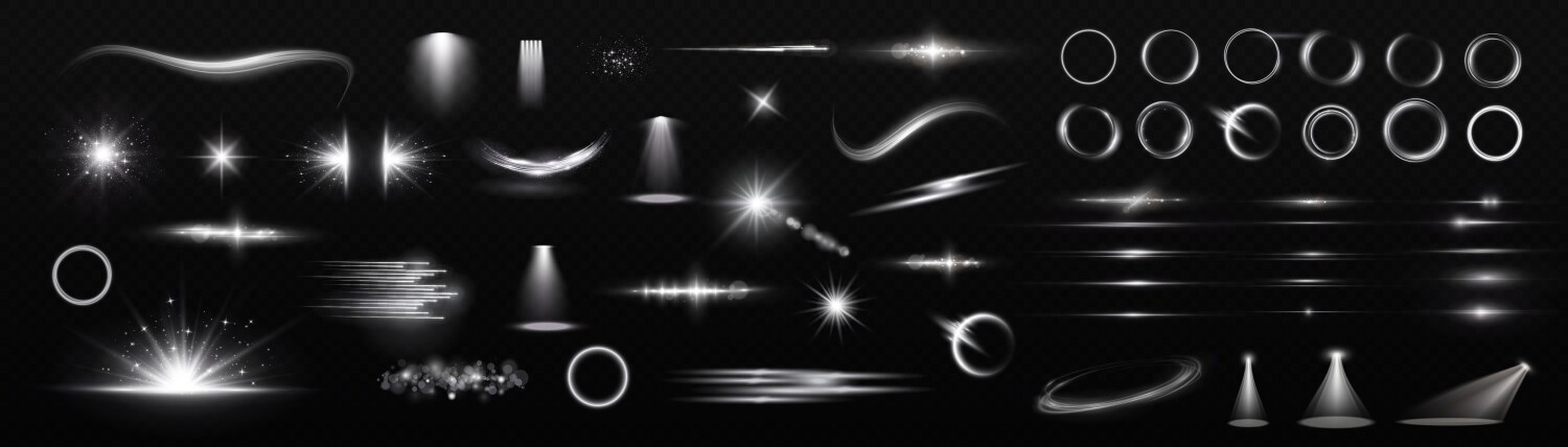 White light flare texture shine overlay effect Vector Image