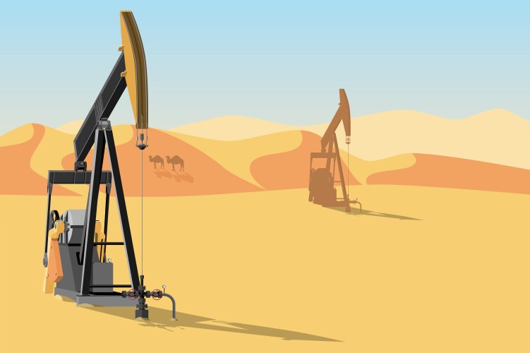 Desert Oil Rig Vector Images (over 100)