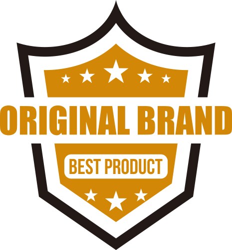 Buyer Protection Shield Badge Royalty Free Vector Image