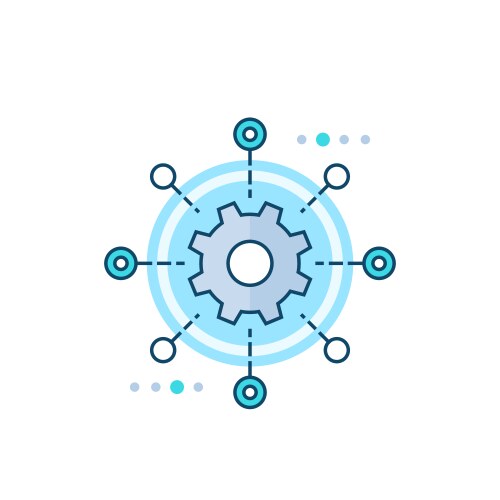 Automation icon Royalty Free Vector Image - VectorStock