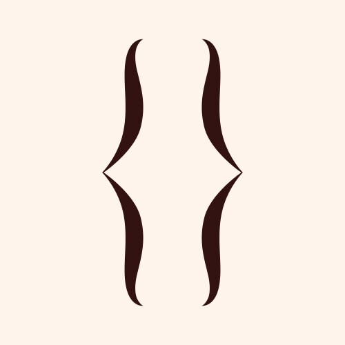 Curly bracket icon Royalty Free Vector Image - VectorStock