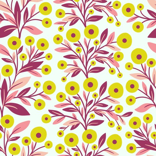 Seamless with flowers Royalty Free Vector Image