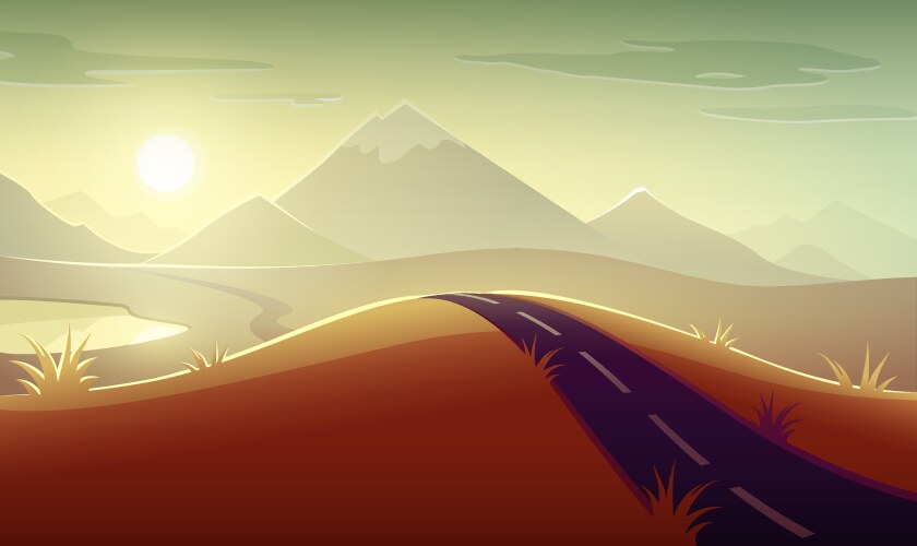 Sunshine Landscape Vector Images (over 15,000)
