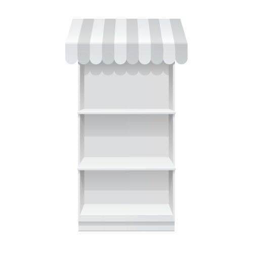 Display rack shelves for supermarket Royalty Free Vector