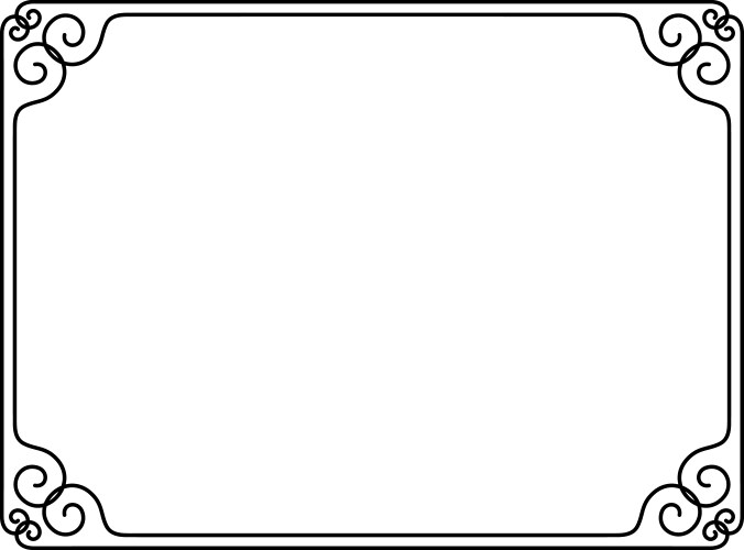 Simple decorative frame Royalty Free Vector Image Simple decorative frame Royalty Free Vector Image
