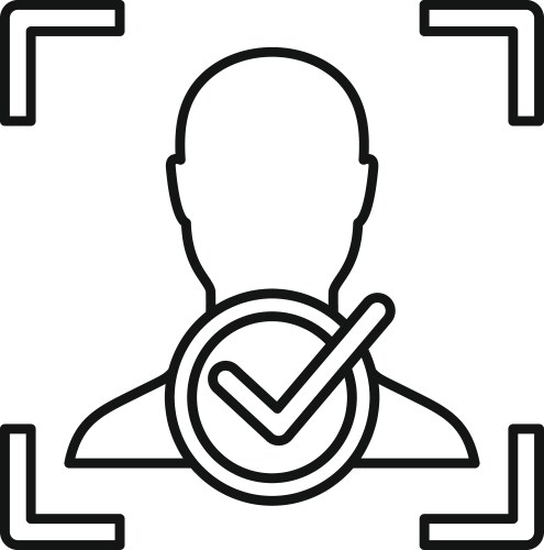 Face Recognition Icon Vector Images (over 10,000)