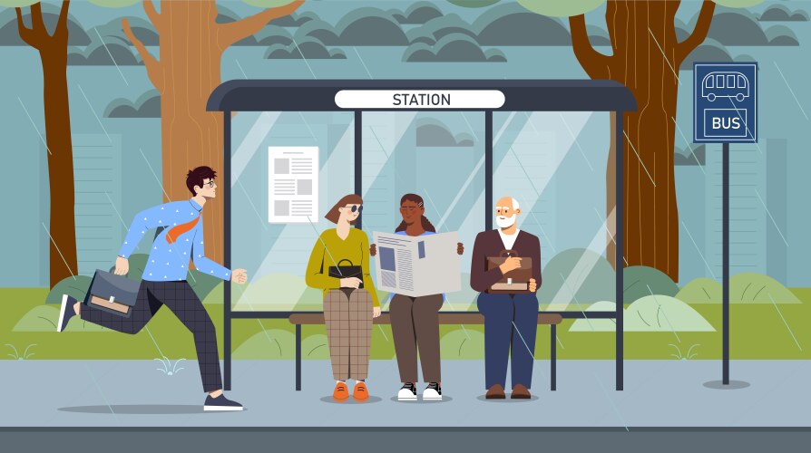 Bus Stop Vector Images (over 18,000)