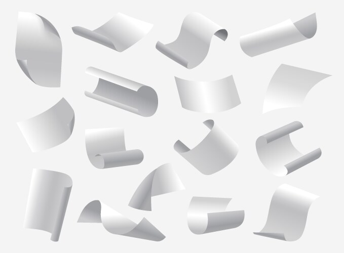 Realistic 3d depicts a cascade Royalty Free Vector Image