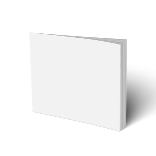 Blank book mockup template books on white Vector Image