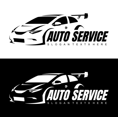 Car logo design concept Royalty Free Vector Image