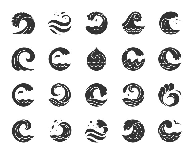 Wave Silhouette Vector Images (over 96,000)