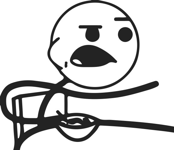 No guy meme face for any design isolated Vector Image