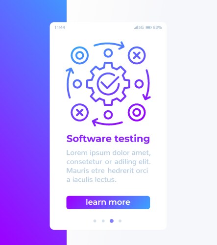 Product testing red gradient concept icon Vector Image