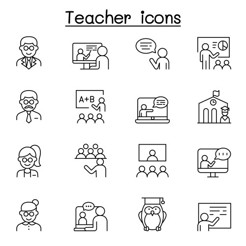Teacher Outline Vector Images (over 20,000)