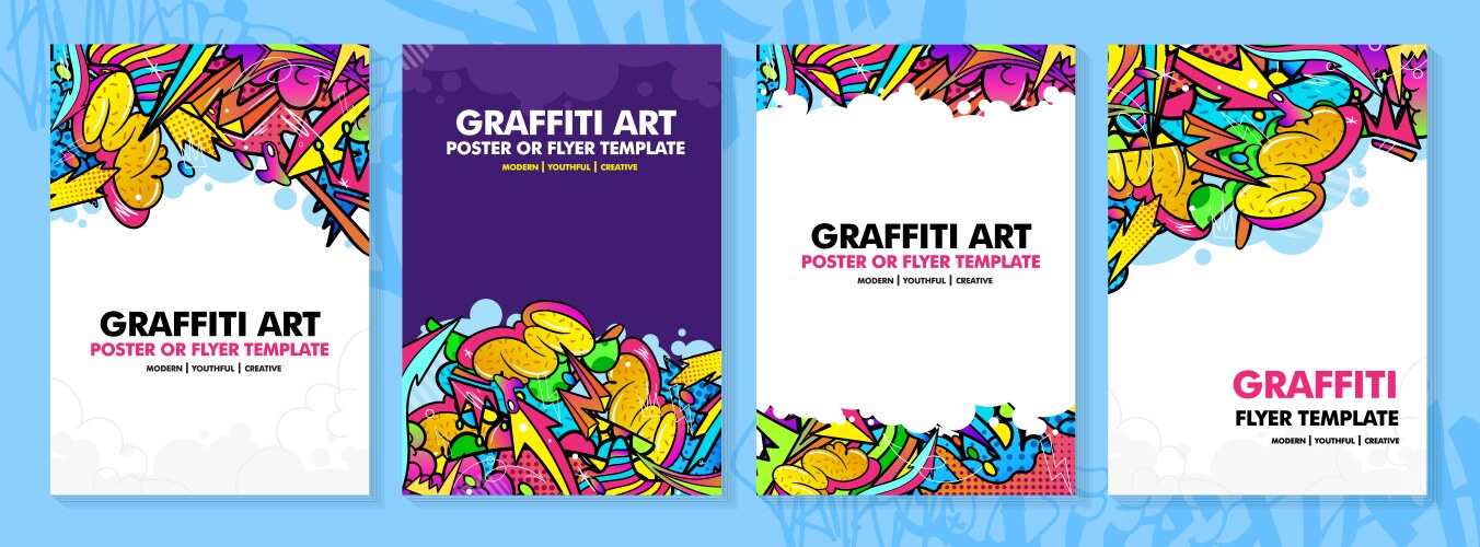 Graffiti template Royalty Free Vector Image - VectorStock