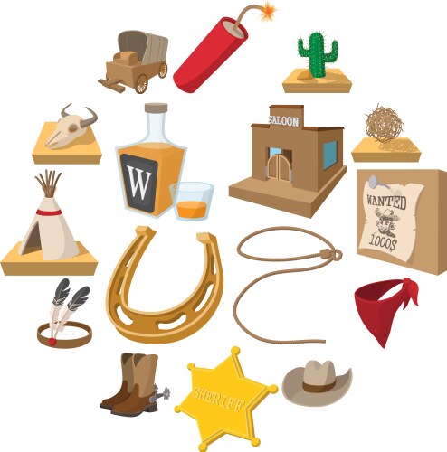 Old West Cartoon Vector Images (over 6,100)