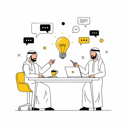 Multiple Perspectives – Collaboration – Royalty-Free Vector | VectorStock