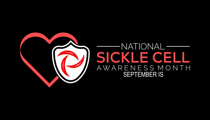 National sickle cell awareness month Royalty Free Vector