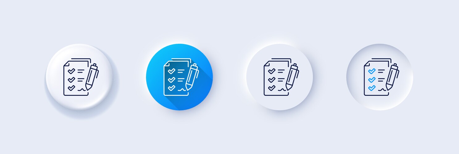 Report line icon business management sign Vector Image