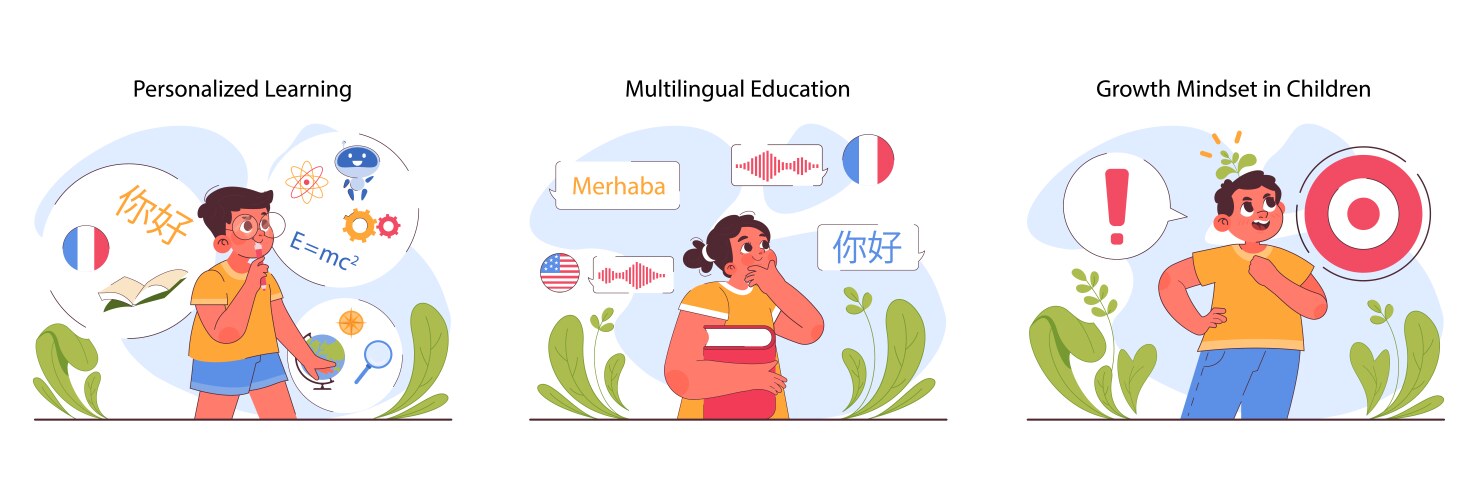 Child cognitive development process of kids Vector Image