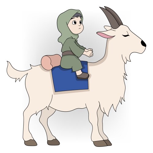 Boy with Goat Vector Images (over 570)