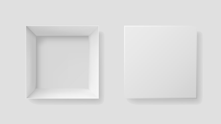 Open Box Top View Mockup Vector Images (over 780)