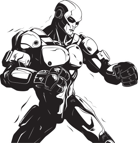 Robot Punch Vector Images (over 300)