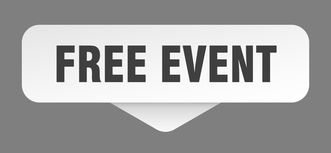 Upcoming events sticker sign Royalty Free Vector Image