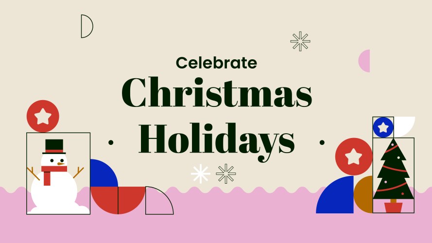 Christmas season youtube thumbnail Royalty Free Vector Image