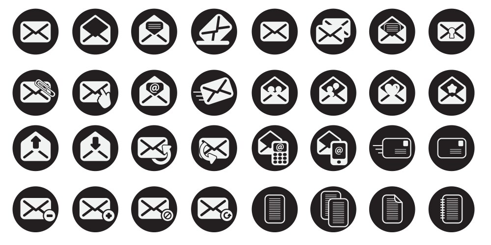 Email Phone Icon Vector Email Icon Vector Art & Graphics