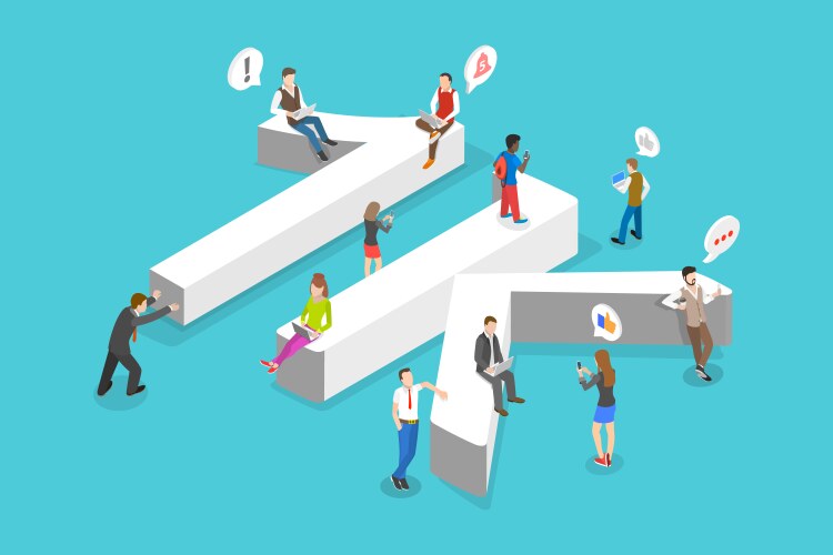 3d isometric flat Royalty Free Vector Image - VectorStock