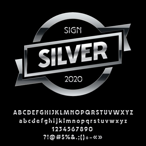 Metallic Silver Logo FREE Silver Visiting Card Templates