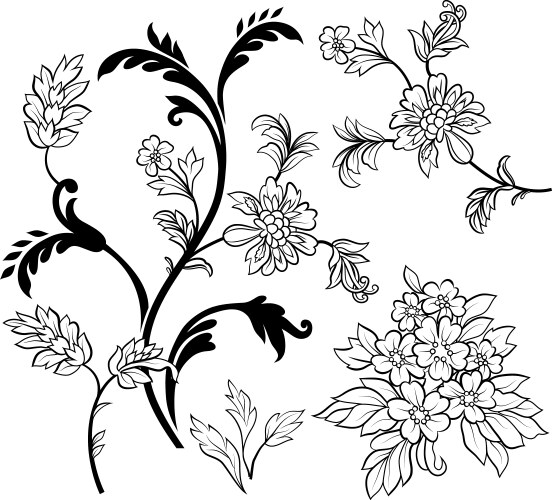 Free Flower Outline Vector Images (over 3,200)