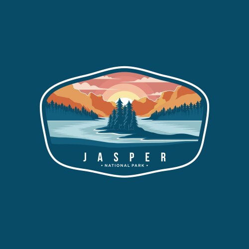 Great smokey mountains national park logo Vector Image