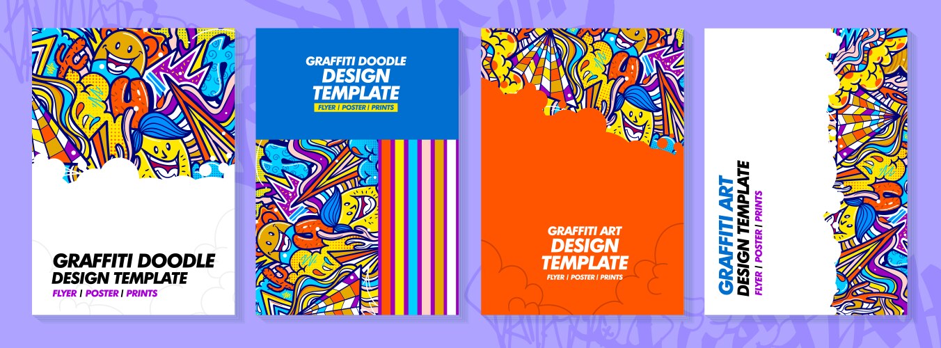 Graffiti template Royalty Free Vector Image - VectorStock