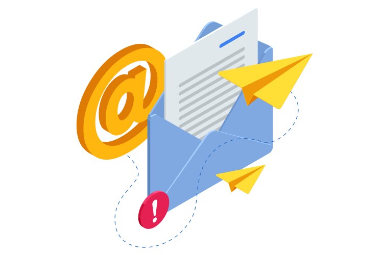 E-mail concept Royalty Free Vector Image - VectorStock