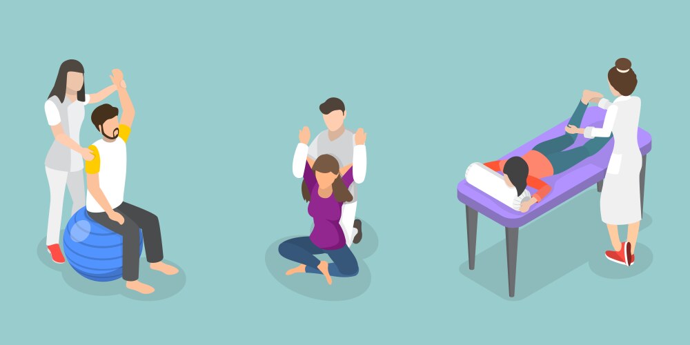 Physiotherapist cartoons Vector Images & Graphics for Commercial Use ...