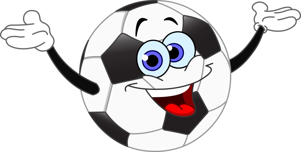 Soccer ball cartoon Vector Images & Graphics for Commercial Use ...