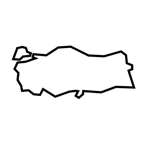 Turkey political map of administrative divisions Vector Image