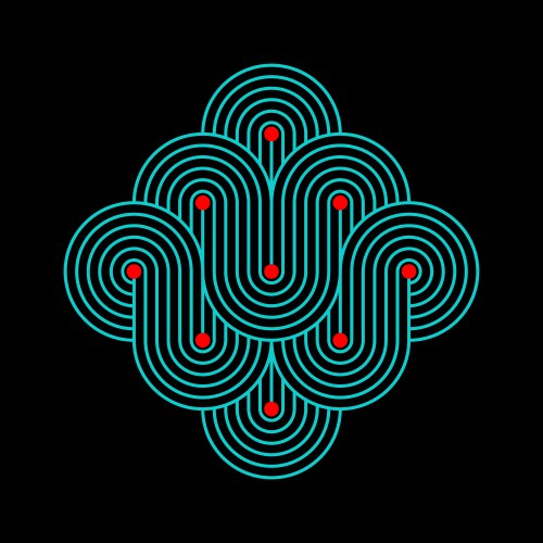 Abstract geometric special pattern design Vector Image