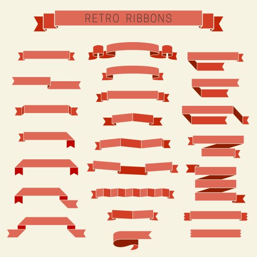 Big set of ribbons templates Royalty Free Vector Image